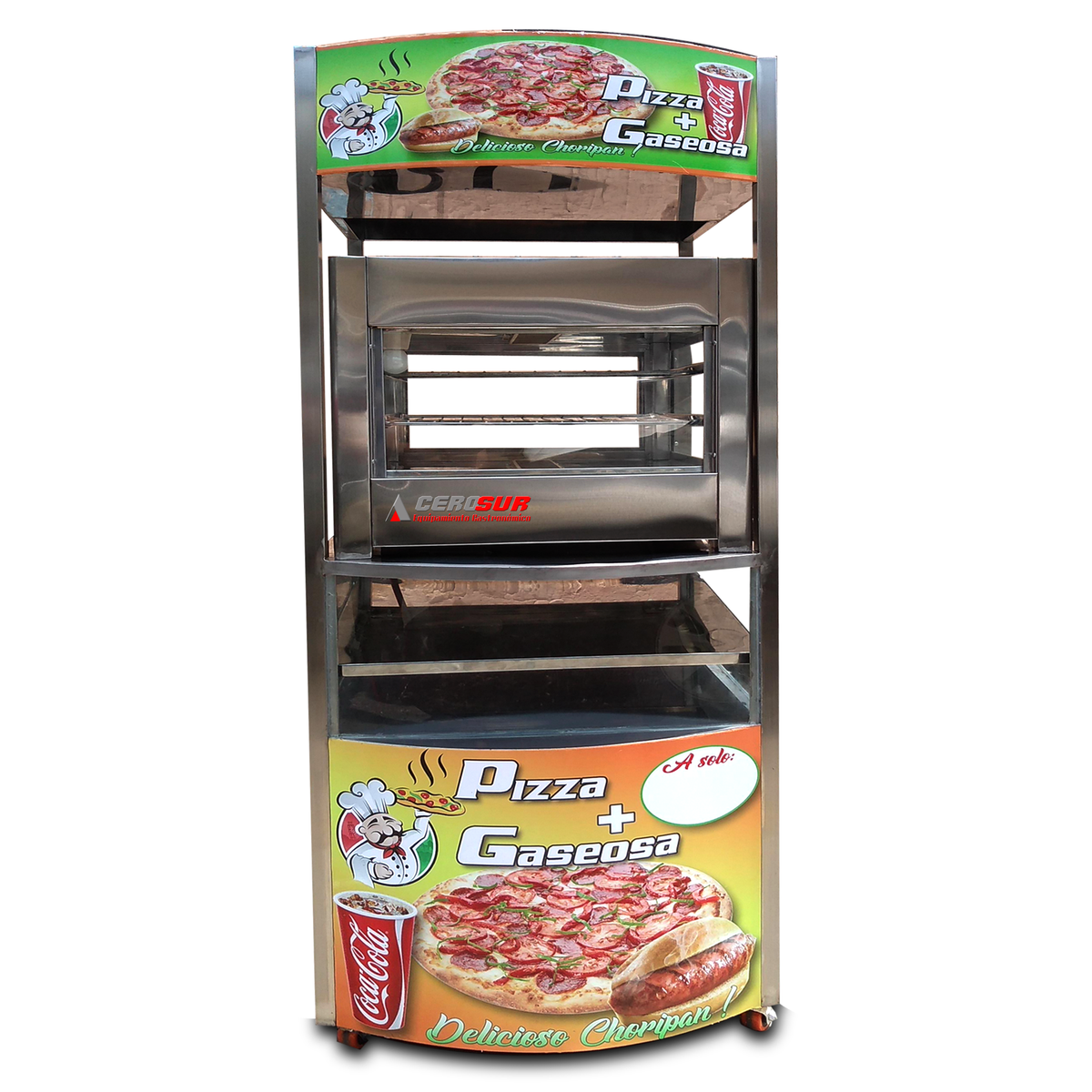 Módulo pizzero en acero inoxidable M 02 – Equipamiento Gastronómico ...